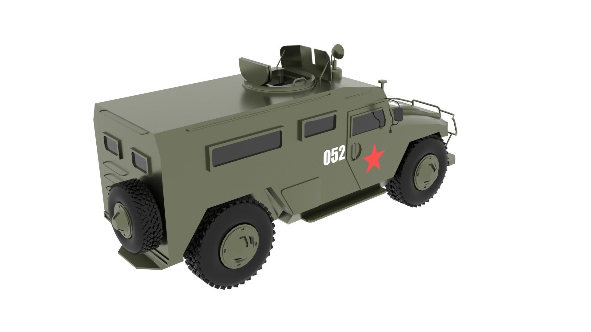 Russian Gaz Tiger 3D model | CGTrader