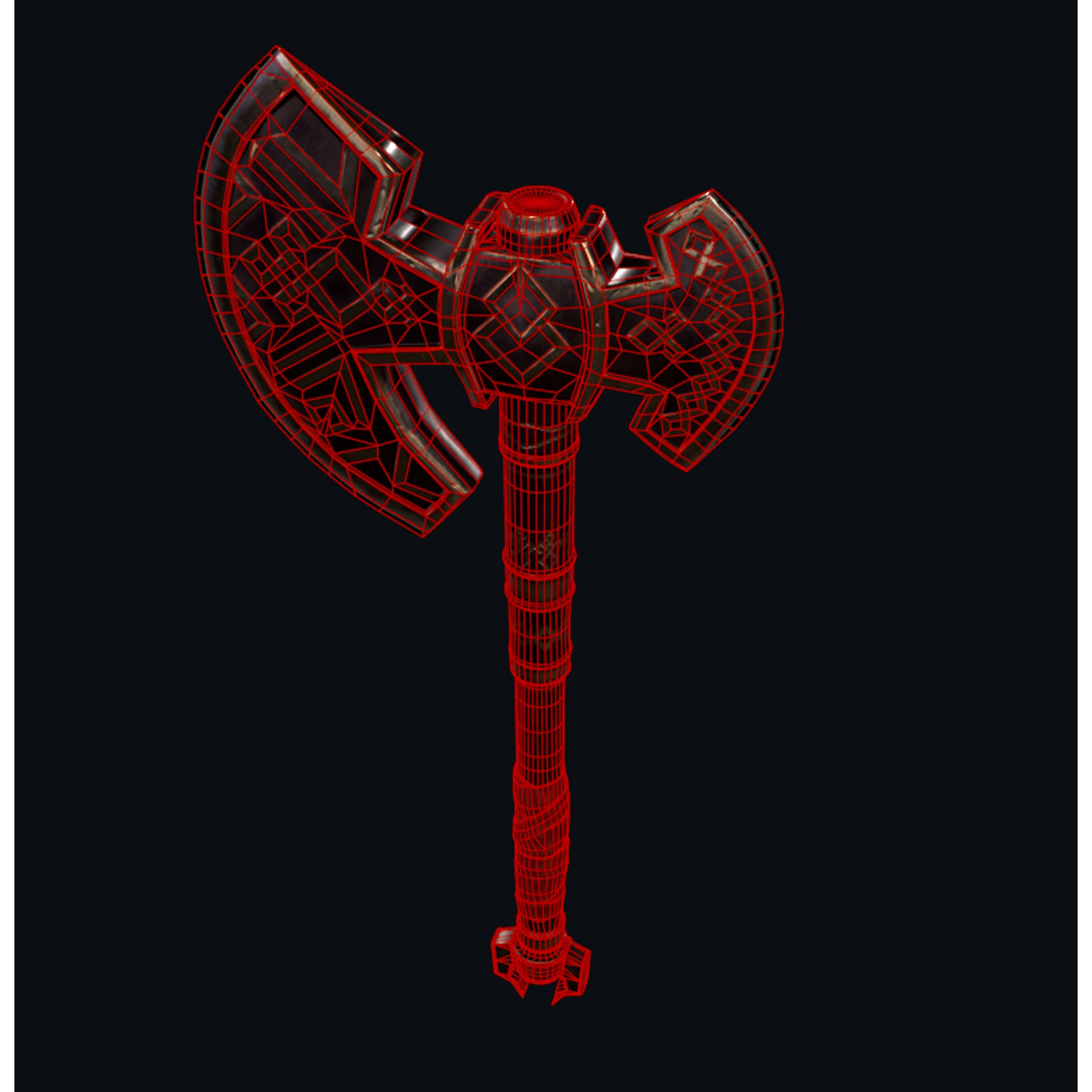 Dwarf axe 3D model | CGTrader