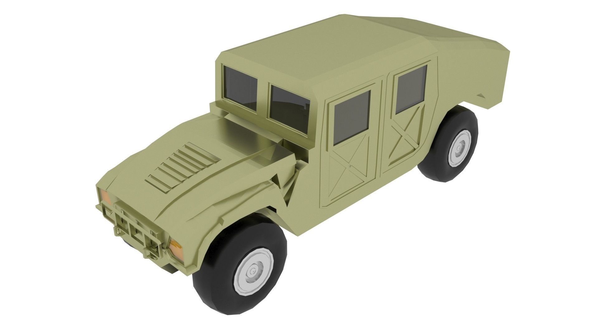 HMMWV Military Humvee 3D model | CGTrader