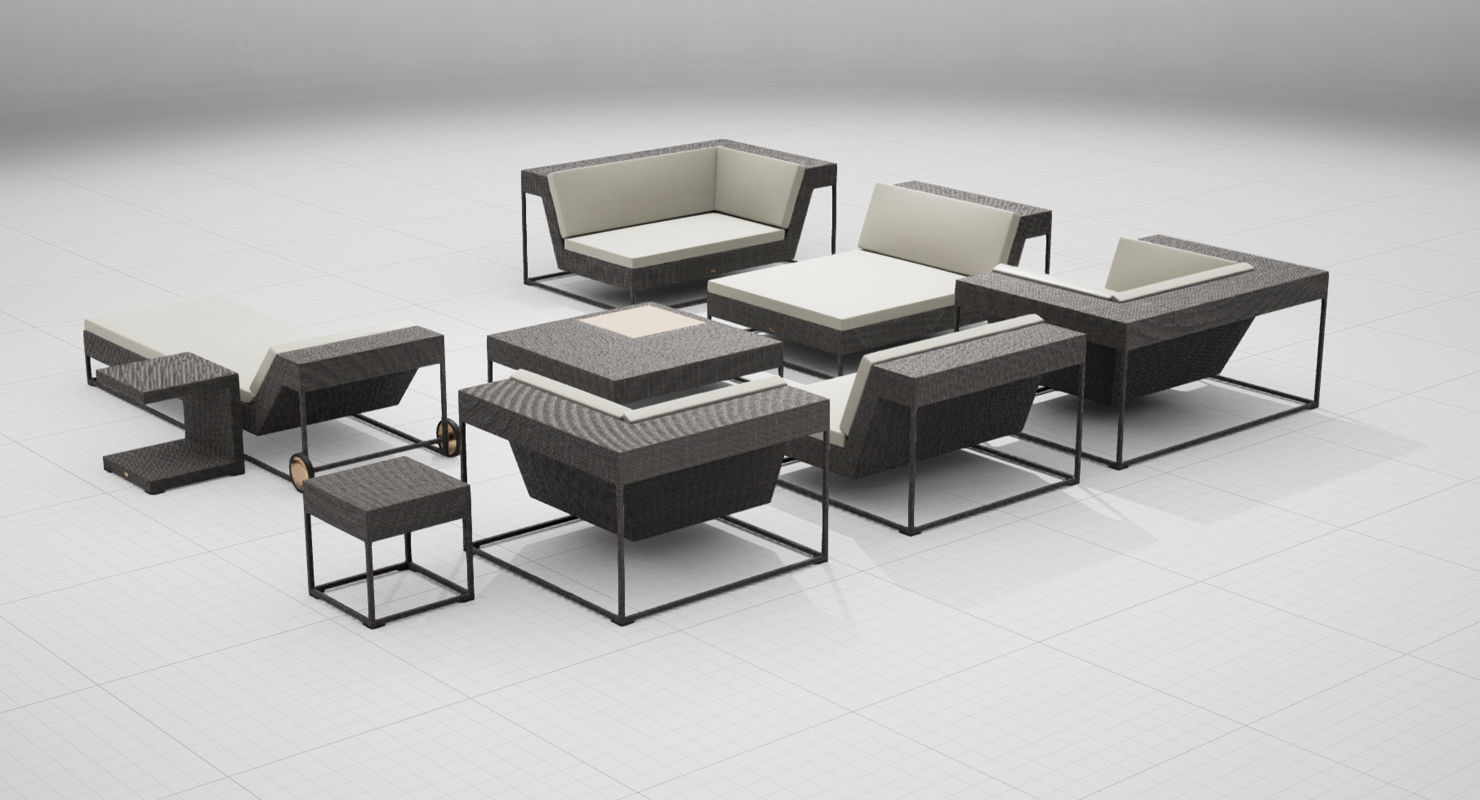 Dedon Zofa Set UE4 3D model | CGTrader