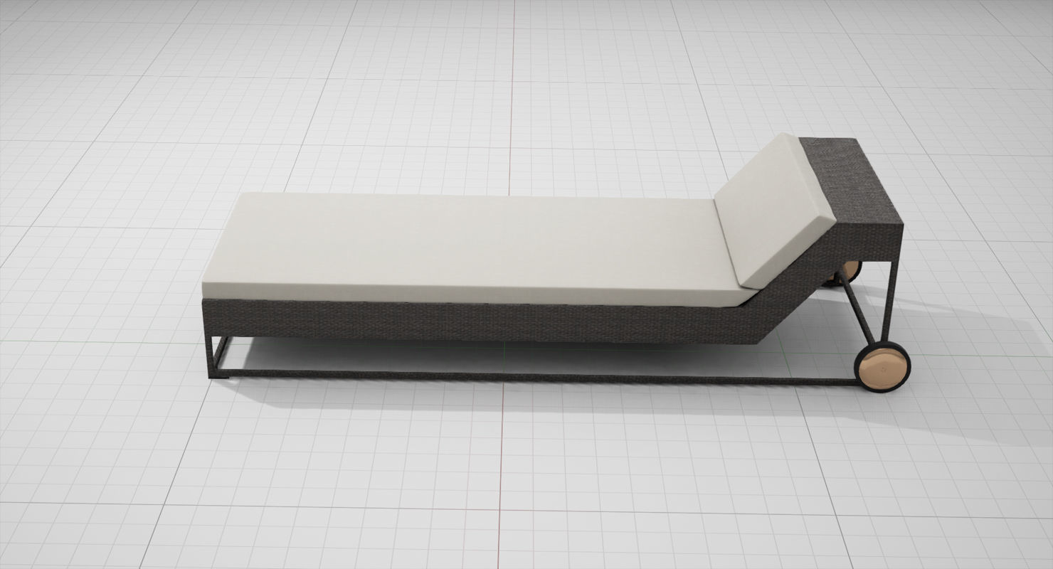 3D model Dedon Zofa Lounge Chair UE4 VR / AR / low-poly | CGTrader