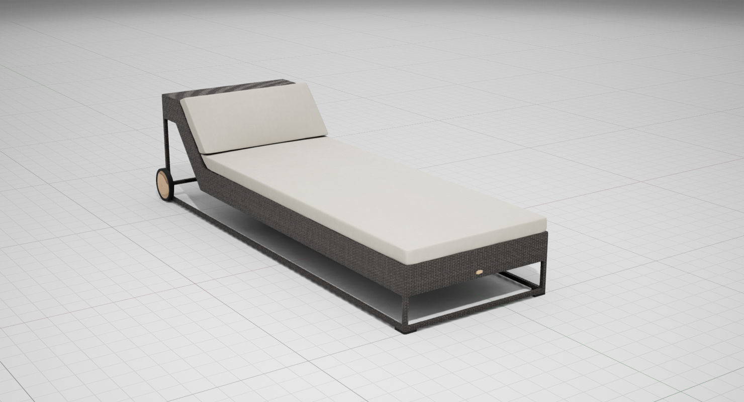 3D model Dedon Zofa Lounge Chair UE4 VR / AR / low-poly | CGTrader
