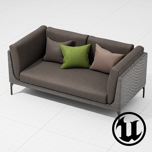 Dedon Mu Sofa 001 UE4 3D model | CGTrader