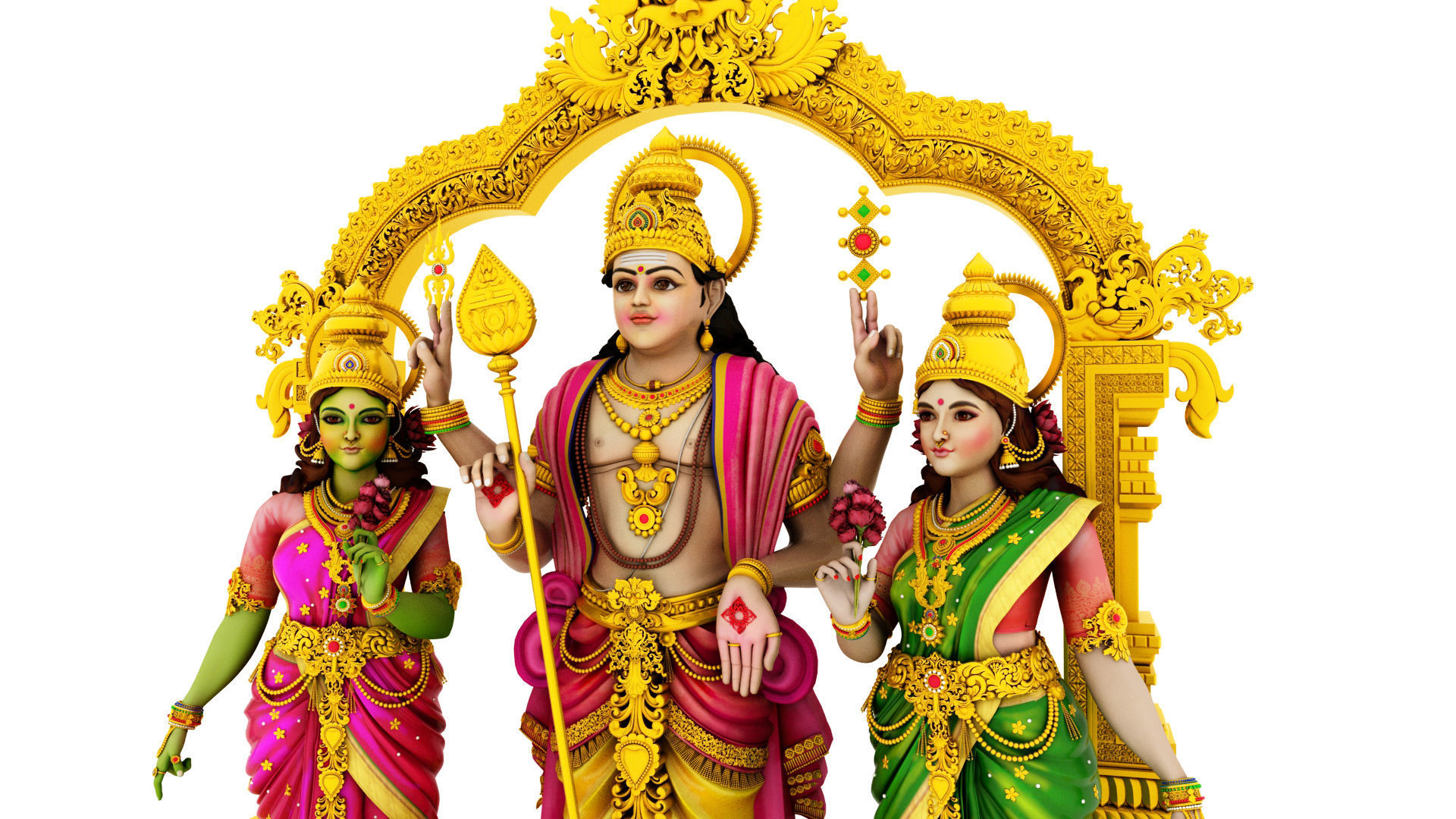 lord god muruga murugan 3D model | CGTrader