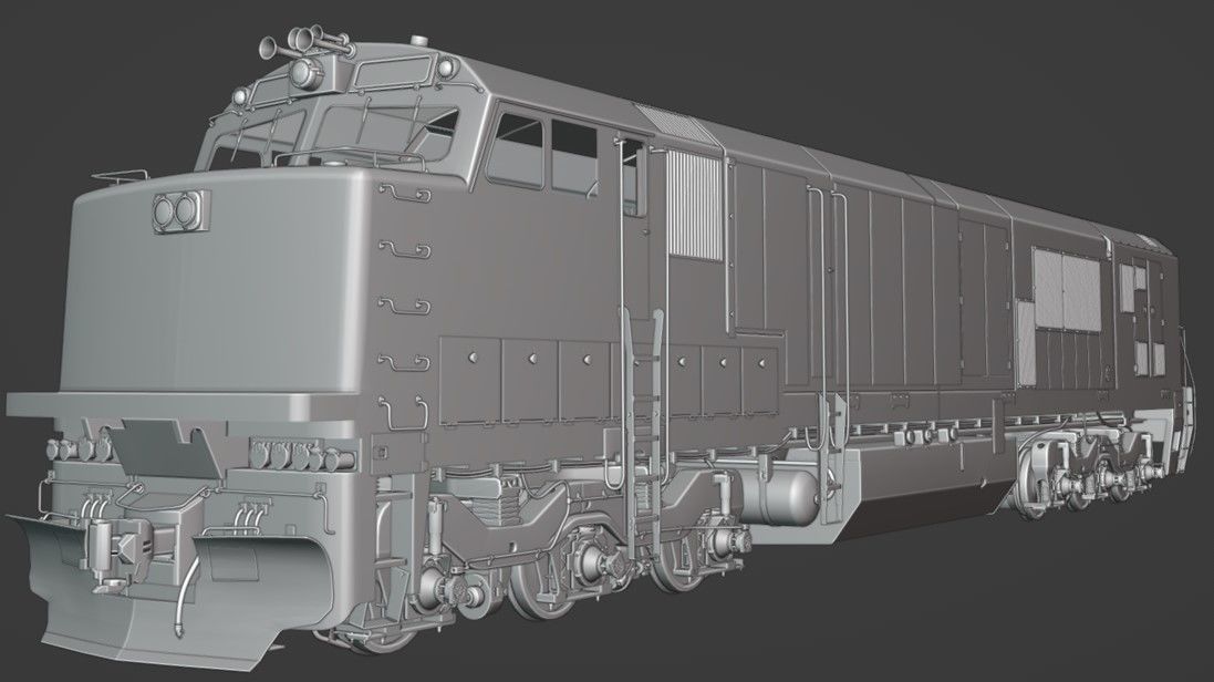 3D model Diesel Train Locomotive GE P30CH VR / AR / low-poly | CGTrader