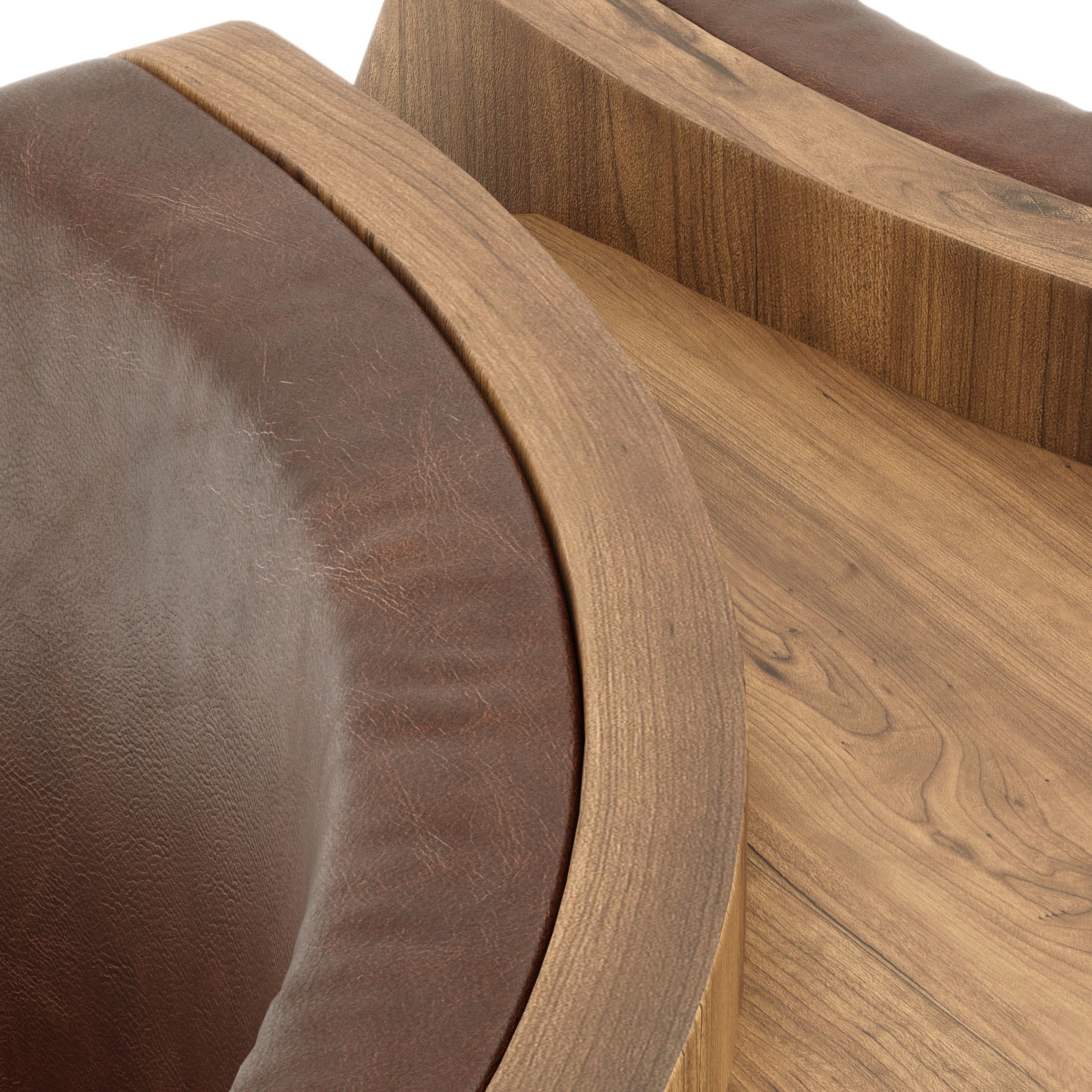 Semi-circular booth and banquette seating 3D model | CGTrader