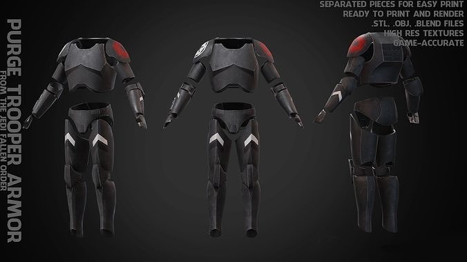 Purge Trooper Armor for Cosplay 3D model 3D printable | CGTrader