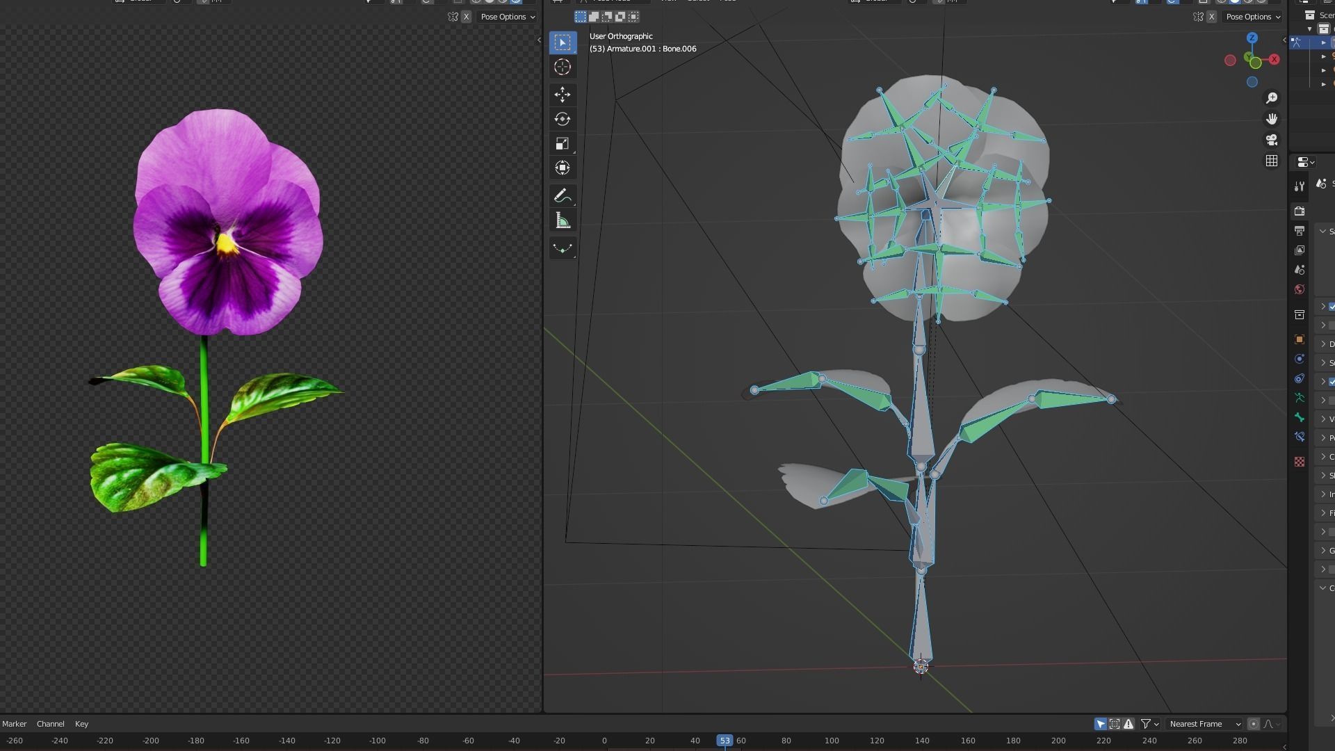 3D model violet flower VR / AR / low-poly | CGTrader