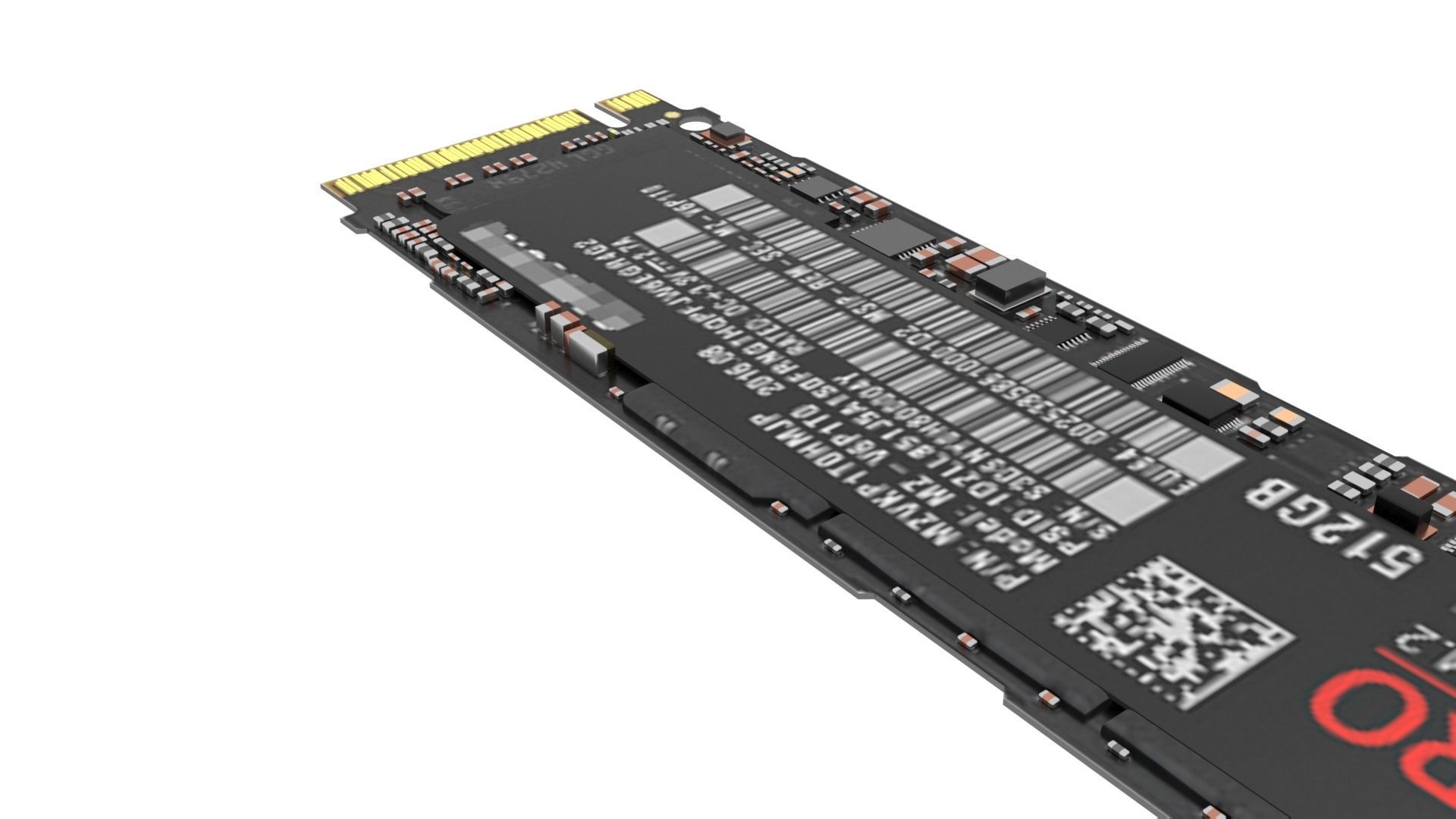 SSD M2 Hard Drive Samsung 960 PRO 3D model | CGTrader