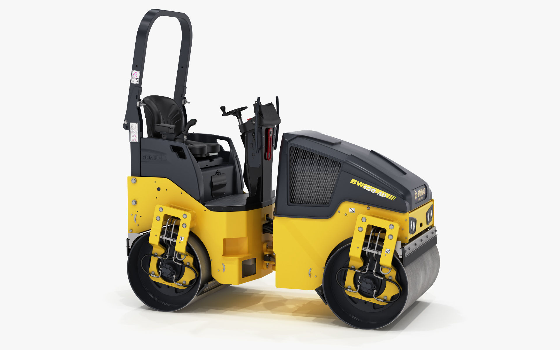 Bomag BW 120 AD5 Asphalt Roller 3D model | CGTrader