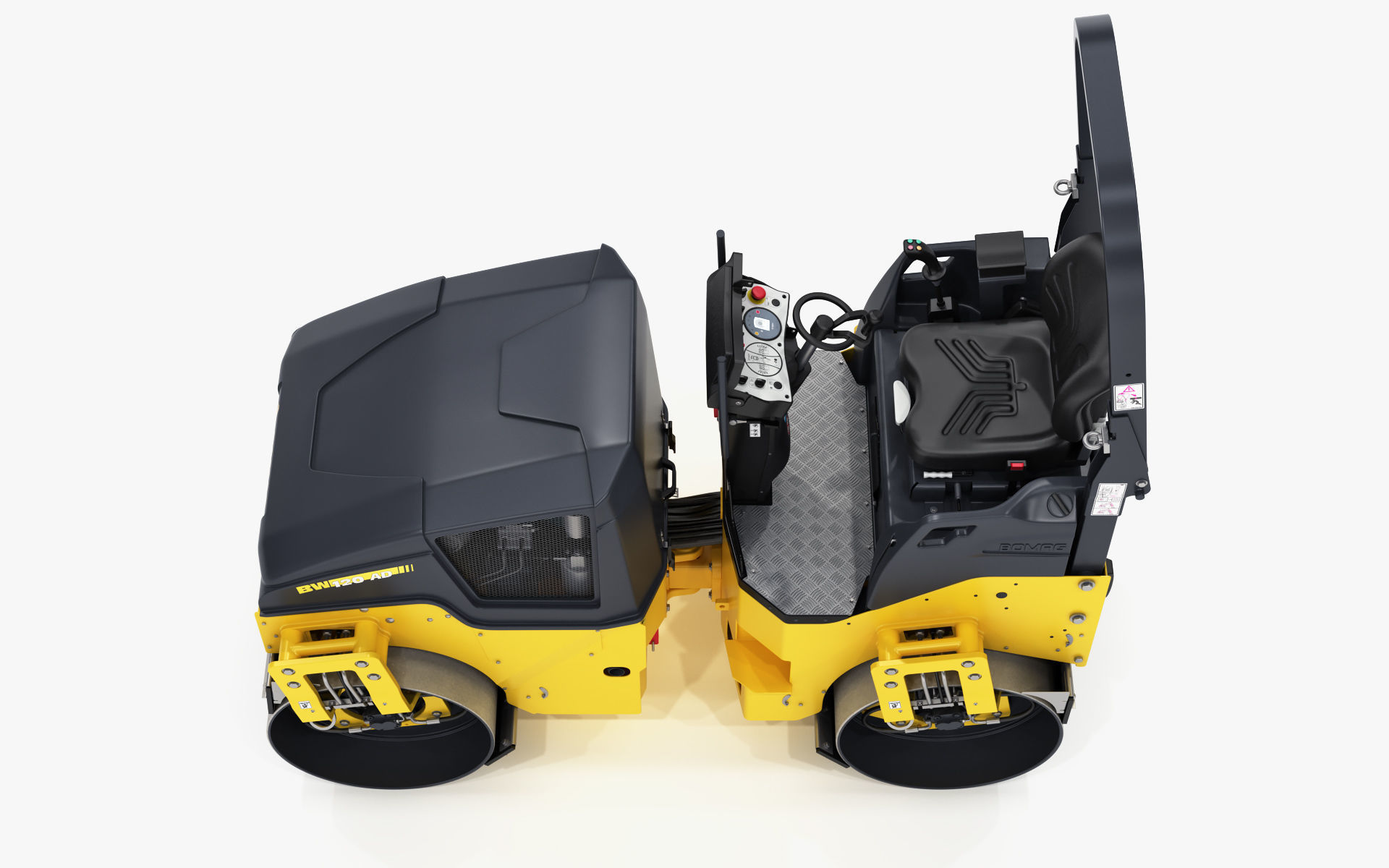 Bomag BW 120 AD5 Asphalt Roller 3D model | CGTrader