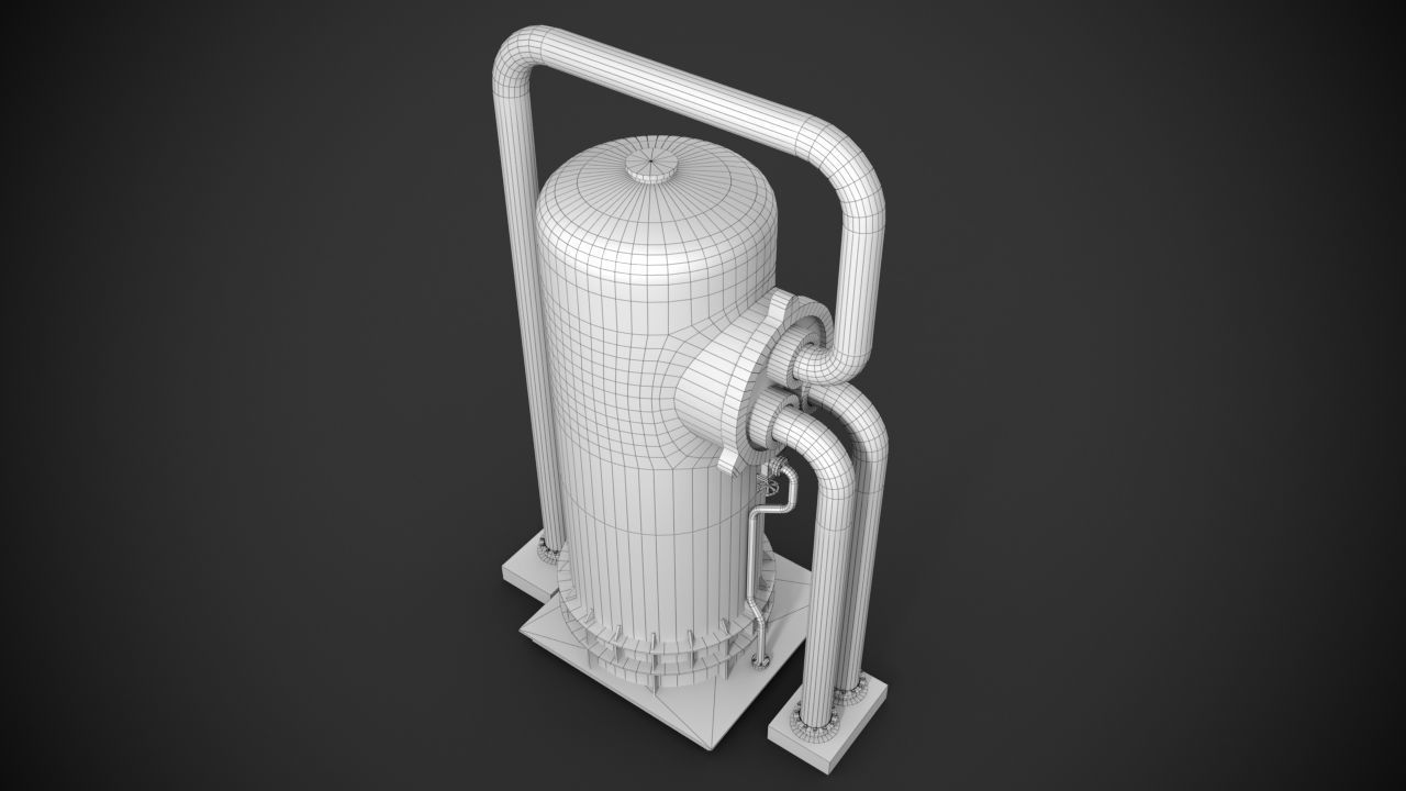 Oil-gaz separator 3D model | CGTrader