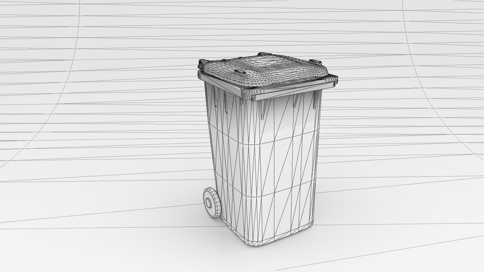 Plastic Trash Can 3D model 3D model | CGTrader