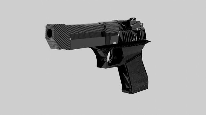 DEAGLE eagle pistol 3D model | CGTrader