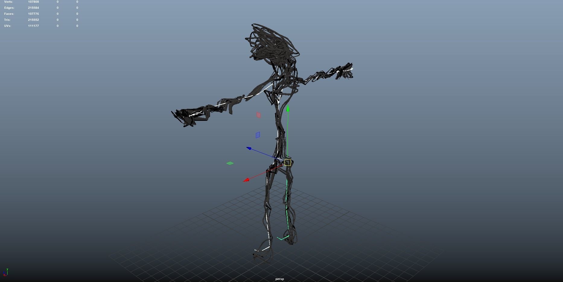 Entity from the Backrooms-rigged 3D model rigged | CGTrader