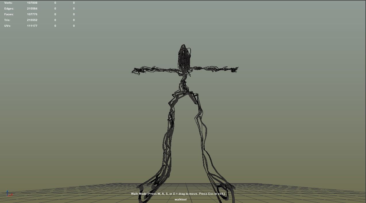 Entity from the Backrooms-rigged 3D model rigged | CGTrader