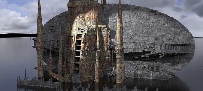 Covenant Holy Towers Kitbash 3D model | CGTrader