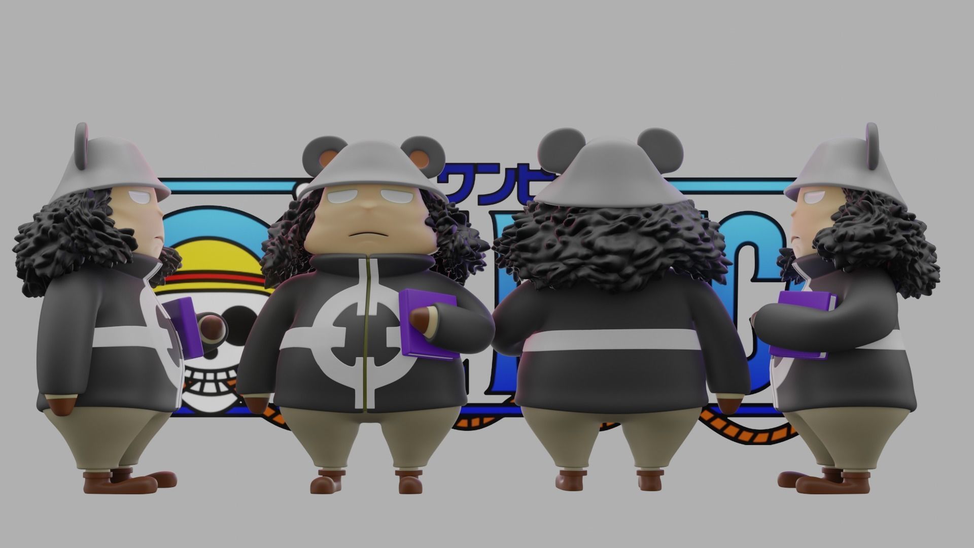 Bartholomew Kuma Chibi - One Piece 3D model 3D printable | CGTrader