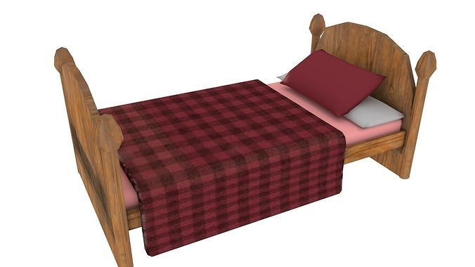 3D model Cartoon Bed VR / AR / low-poly | CGTrader