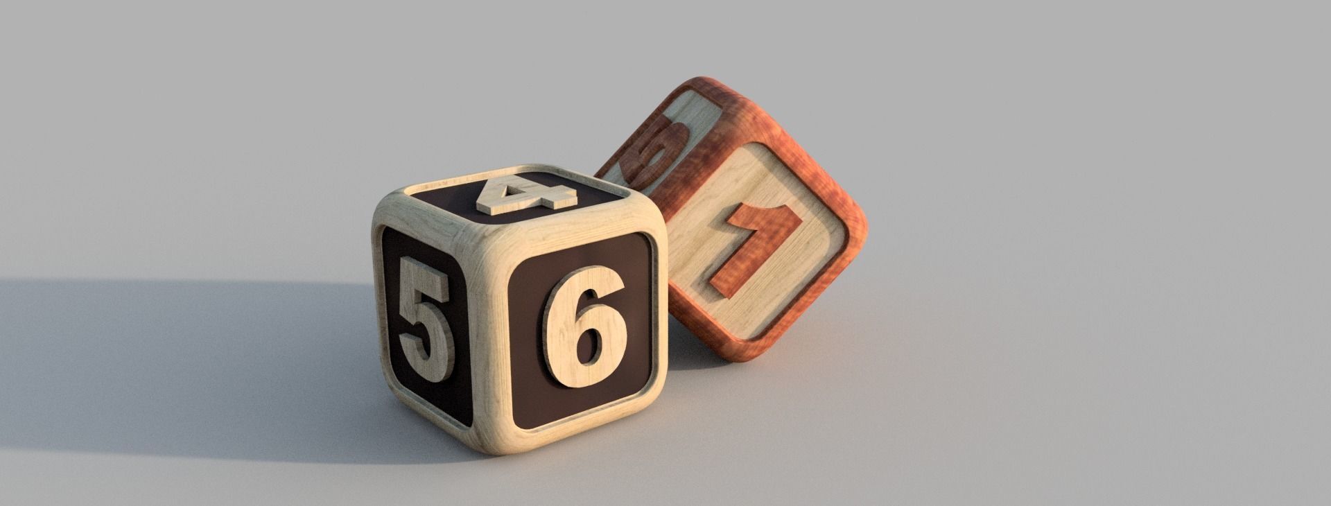 NUMERIC DICE 3D model 3D printable | CGTrader
