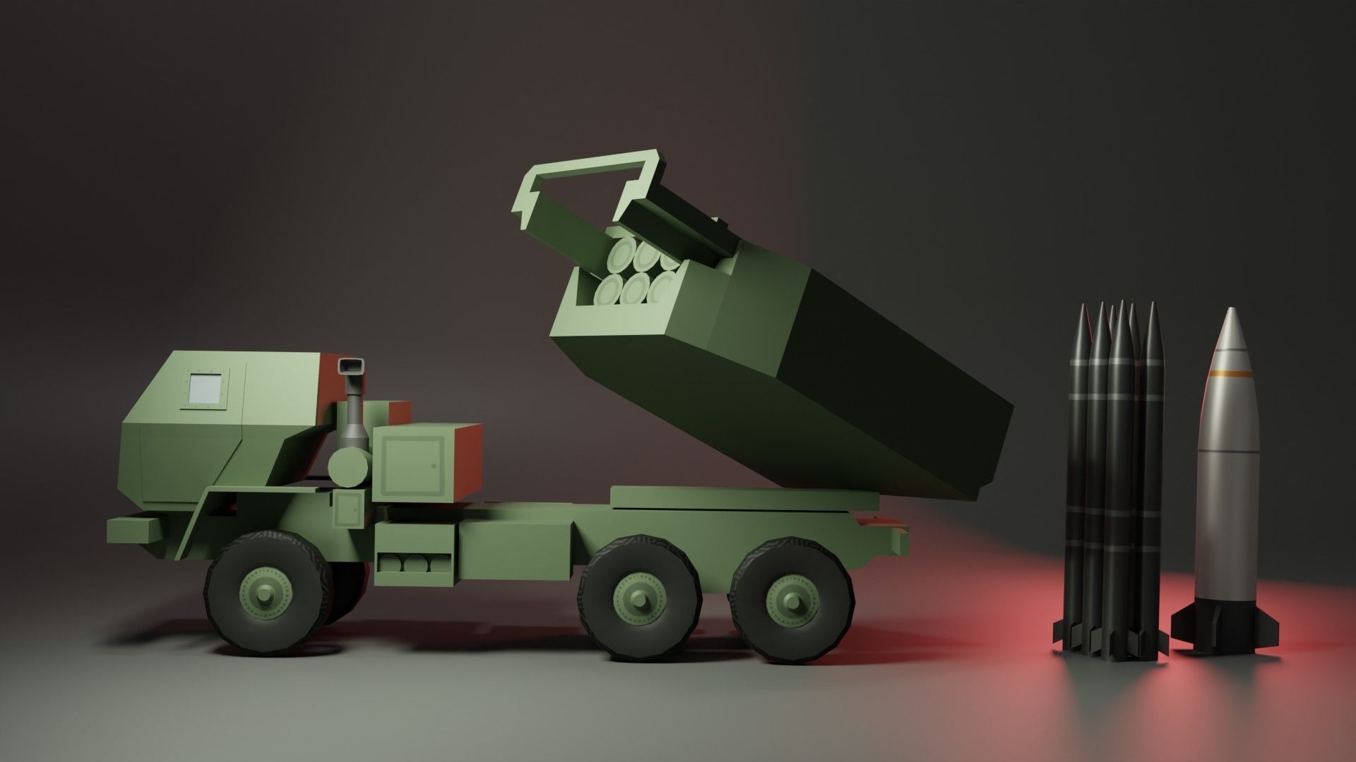 3D model HIMARS Launch rocket system VR / AR / low-poly | CGTrader
