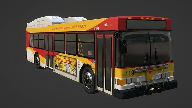 Detailed 3D City Bus with Interior 3D model | CGTrader