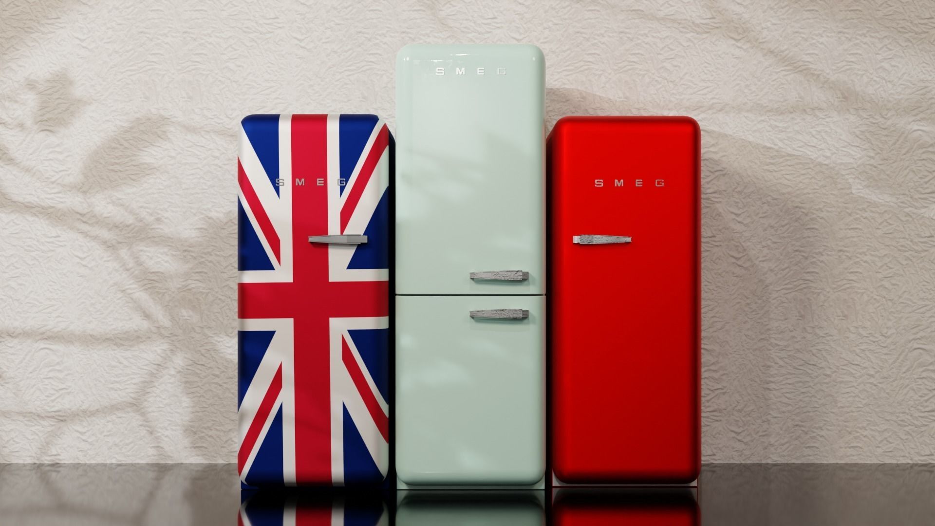 Smeg Fridge 3D model | CGTrader