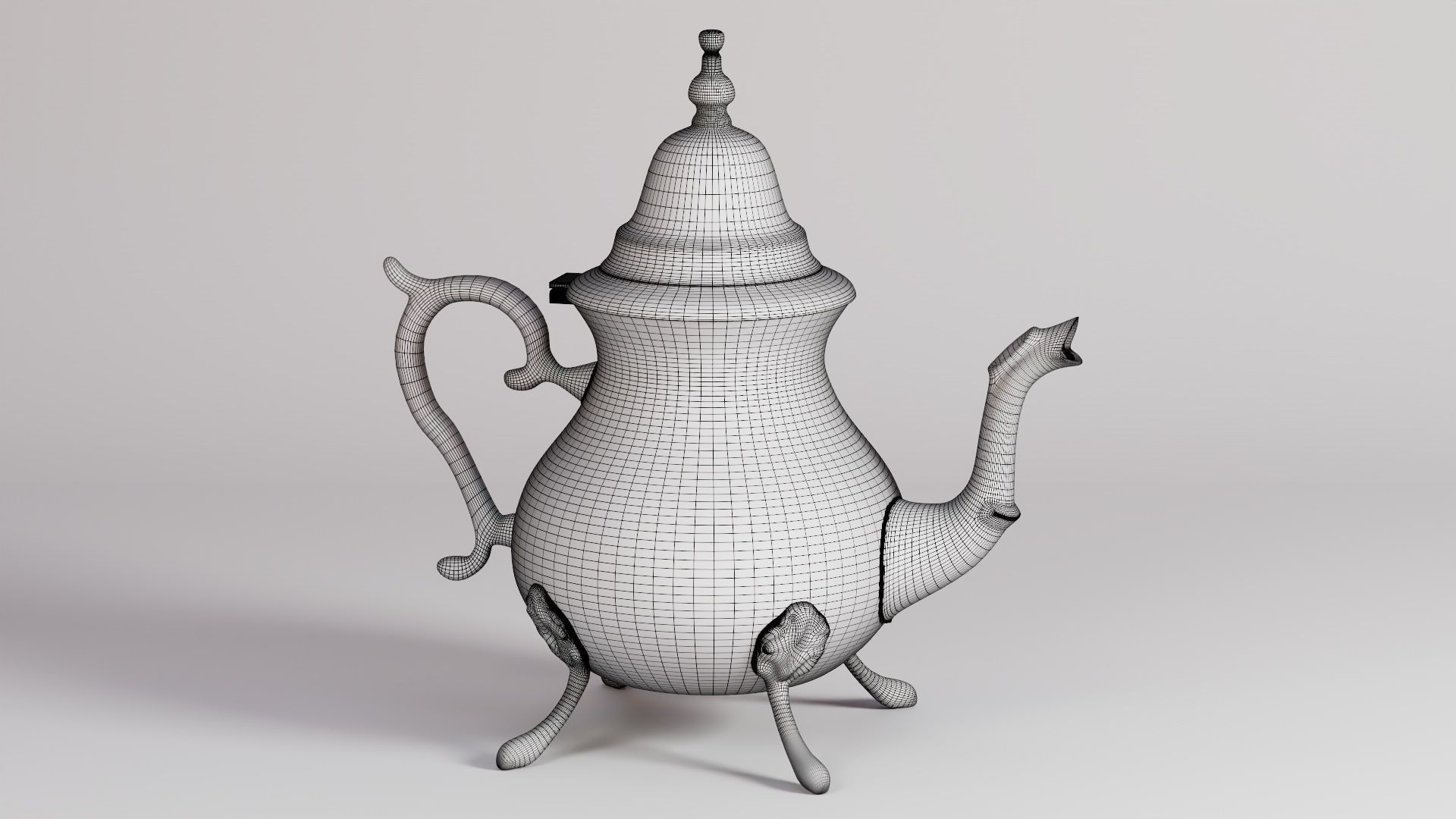 3D model Moroccan Teapot VR / AR / low-poly | CGTrader