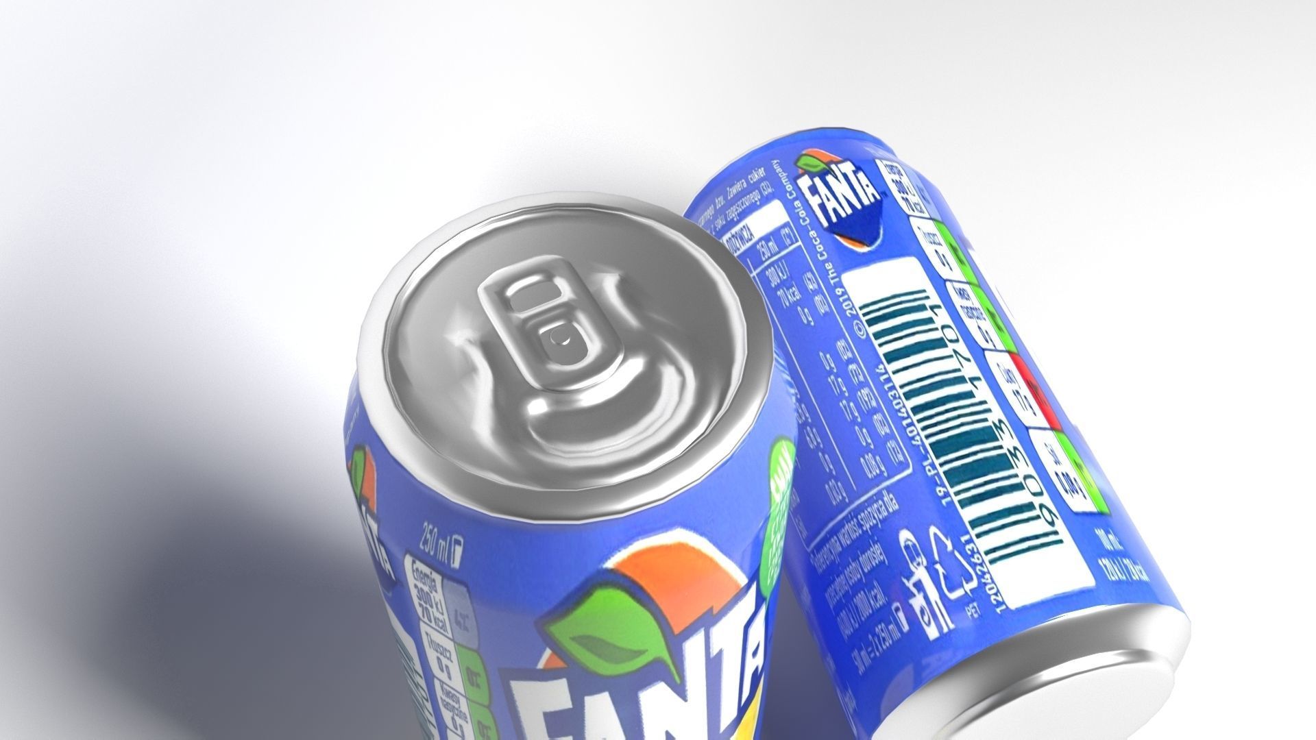 Fanta Cans 3D model | CGTrader