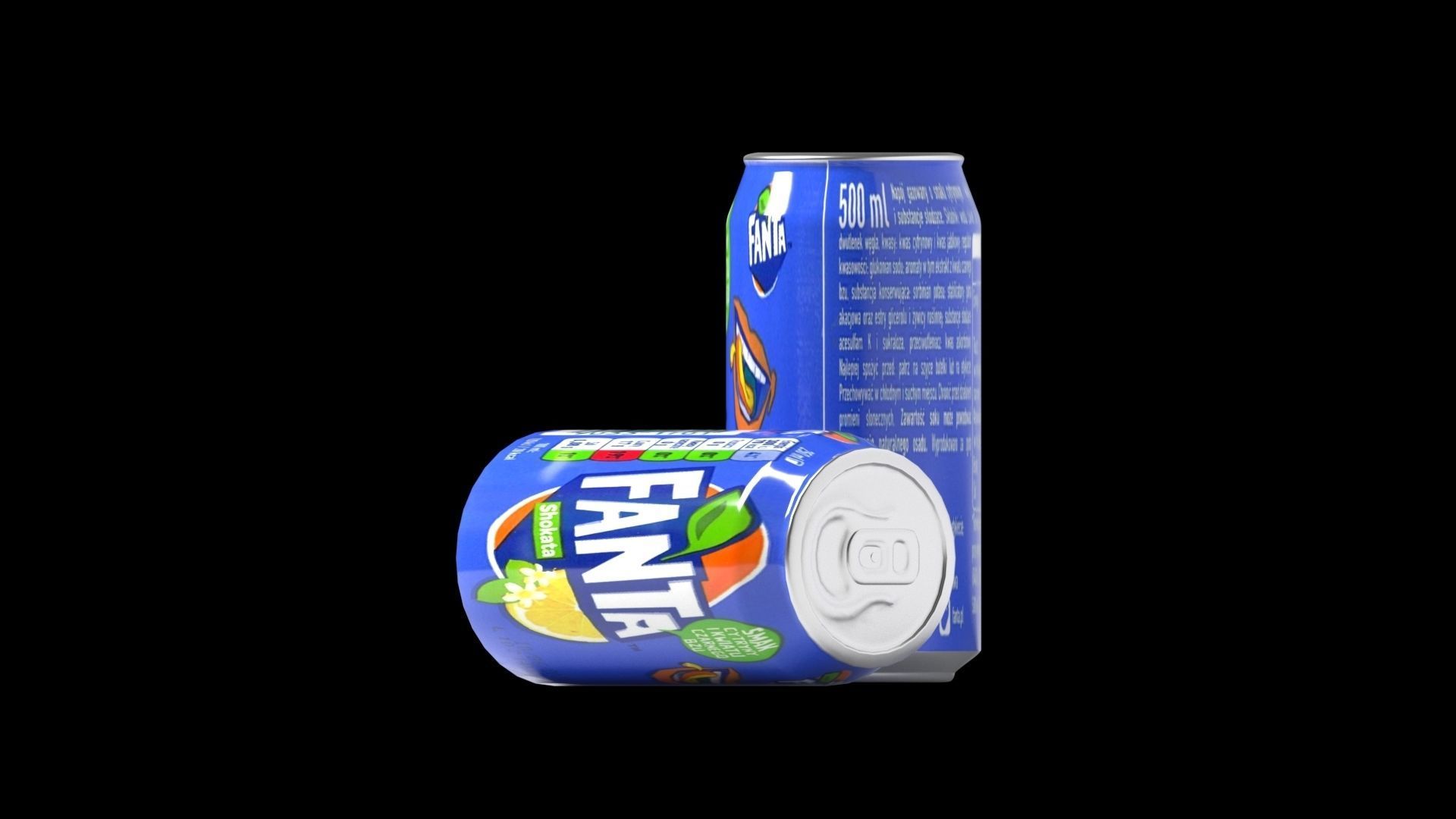 Fanta Cans 3D model | CGTrader