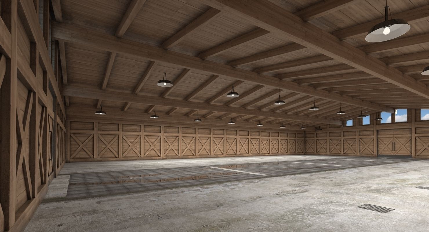 Wooden Warehouse 13 3D model | CGTrader