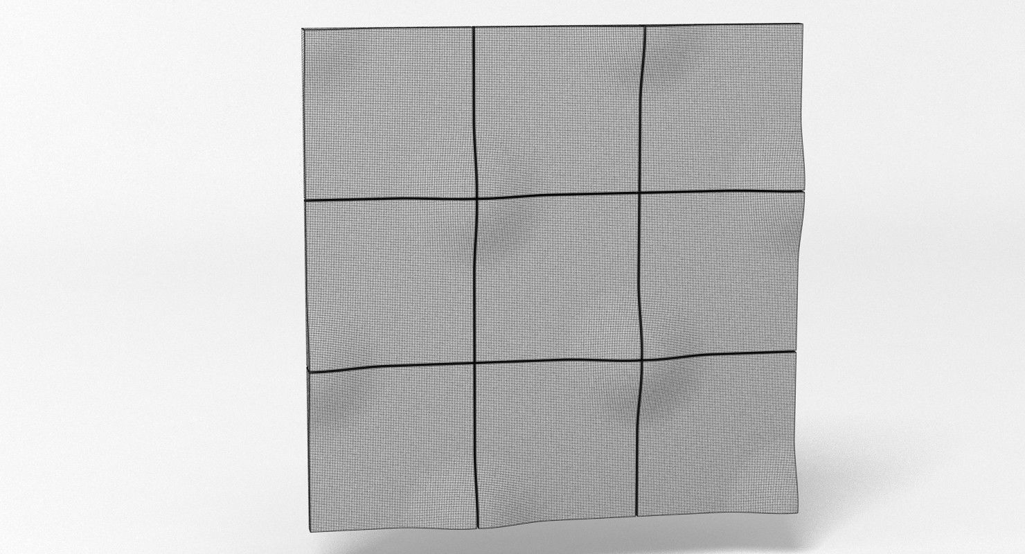 Decorative Modular Wall Panel 2 3D model | CGTrader