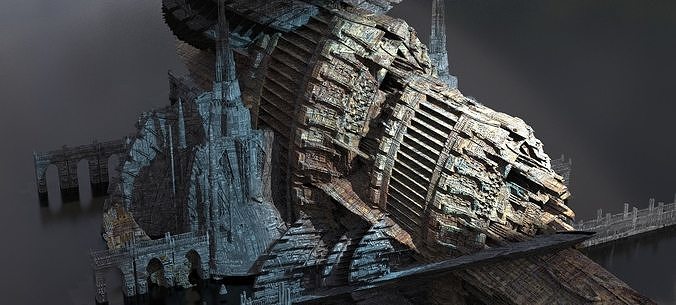 High Tech monolith Ships Kit bash 3D model | CGTrader