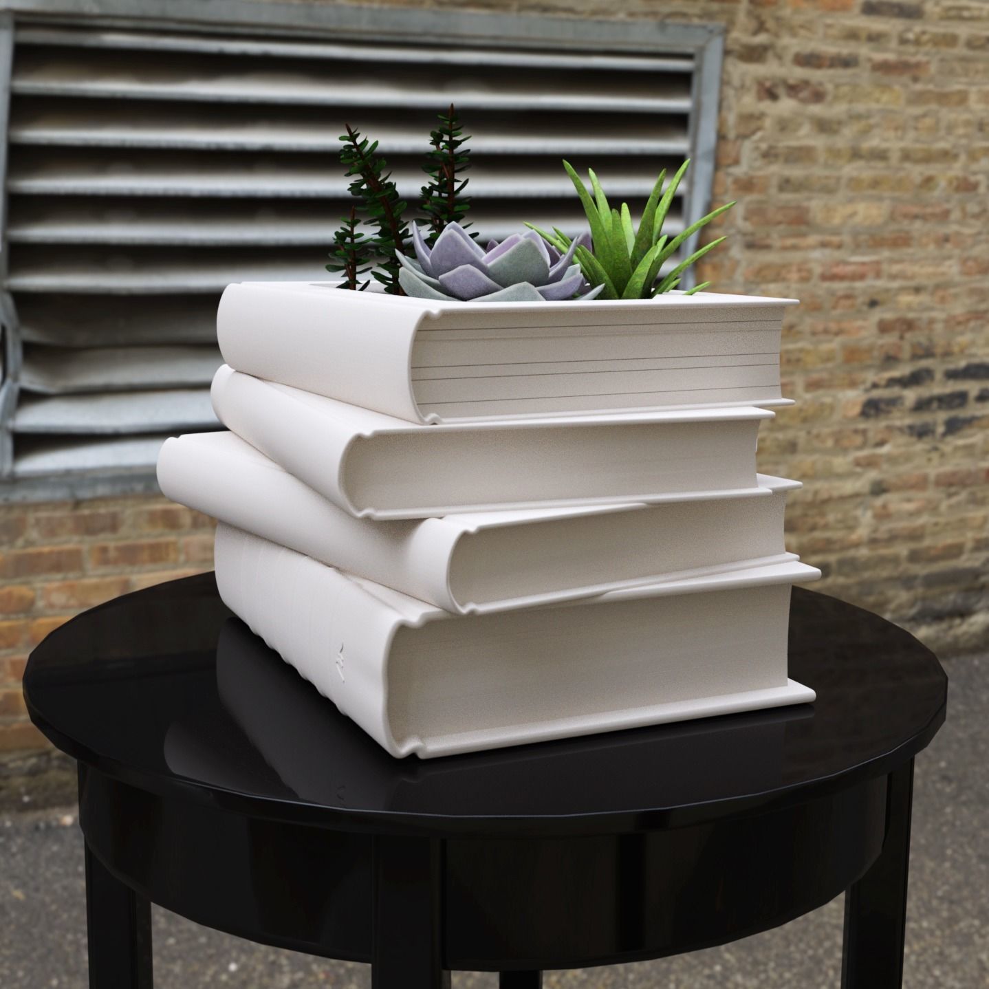Books pot planter 3D model 3D printable | CGTrader