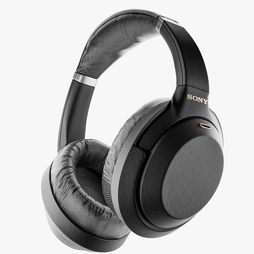Sony headphones wireless 3D model 3D model rigged | CGTrader