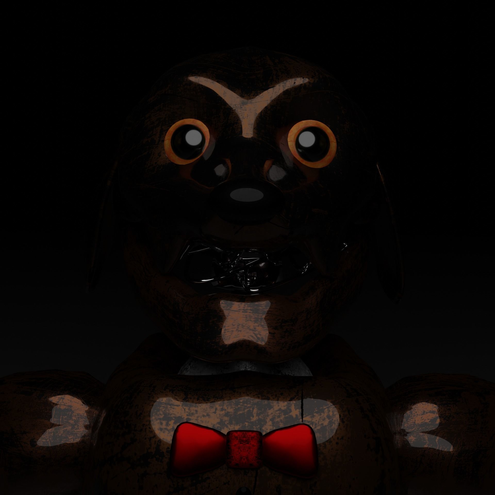 3D model Animatronic robot PBR low-poly game to ready VR / AR / low ...