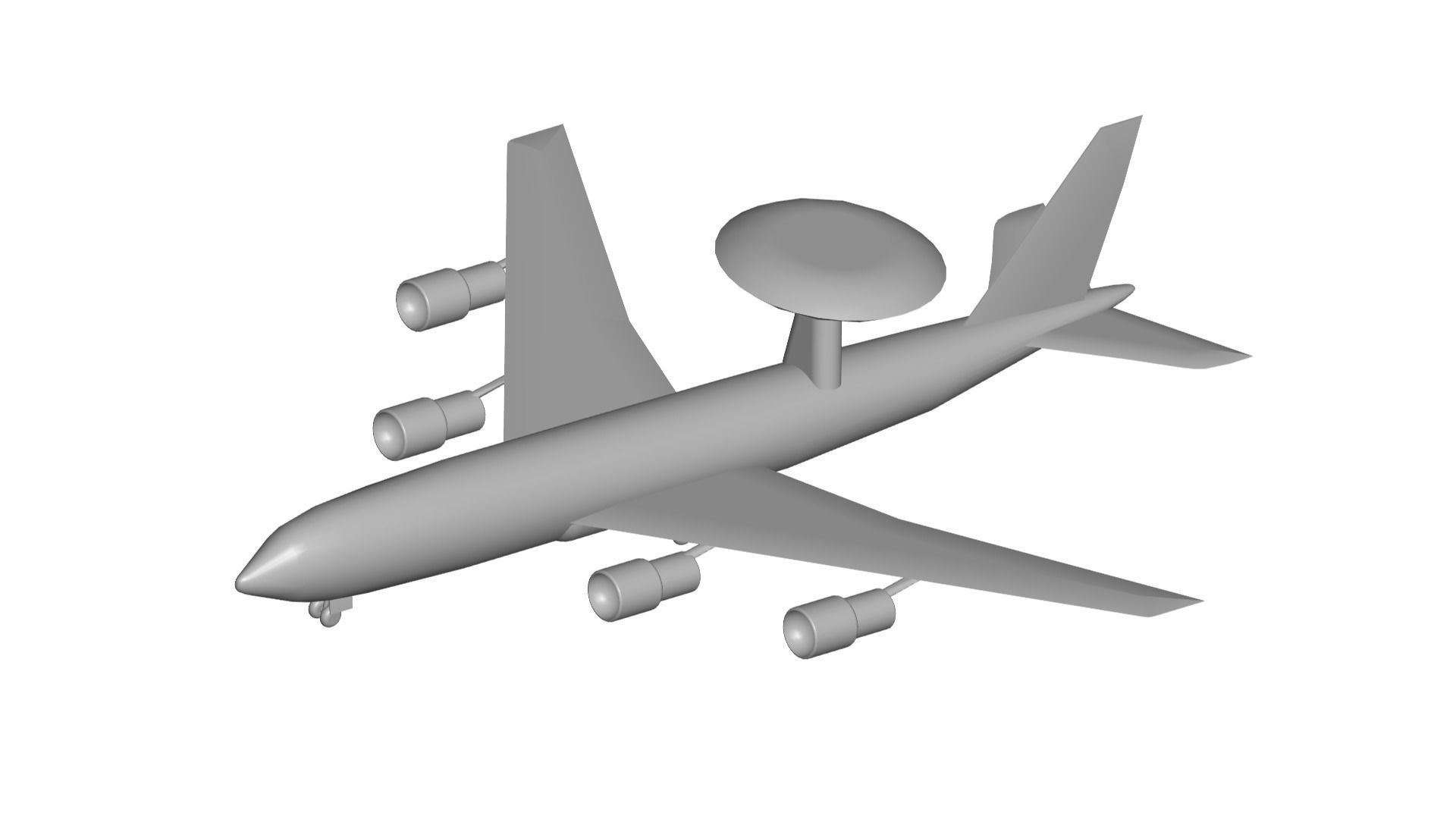 Boeing E-3 Sentry 3D model | CGTrader