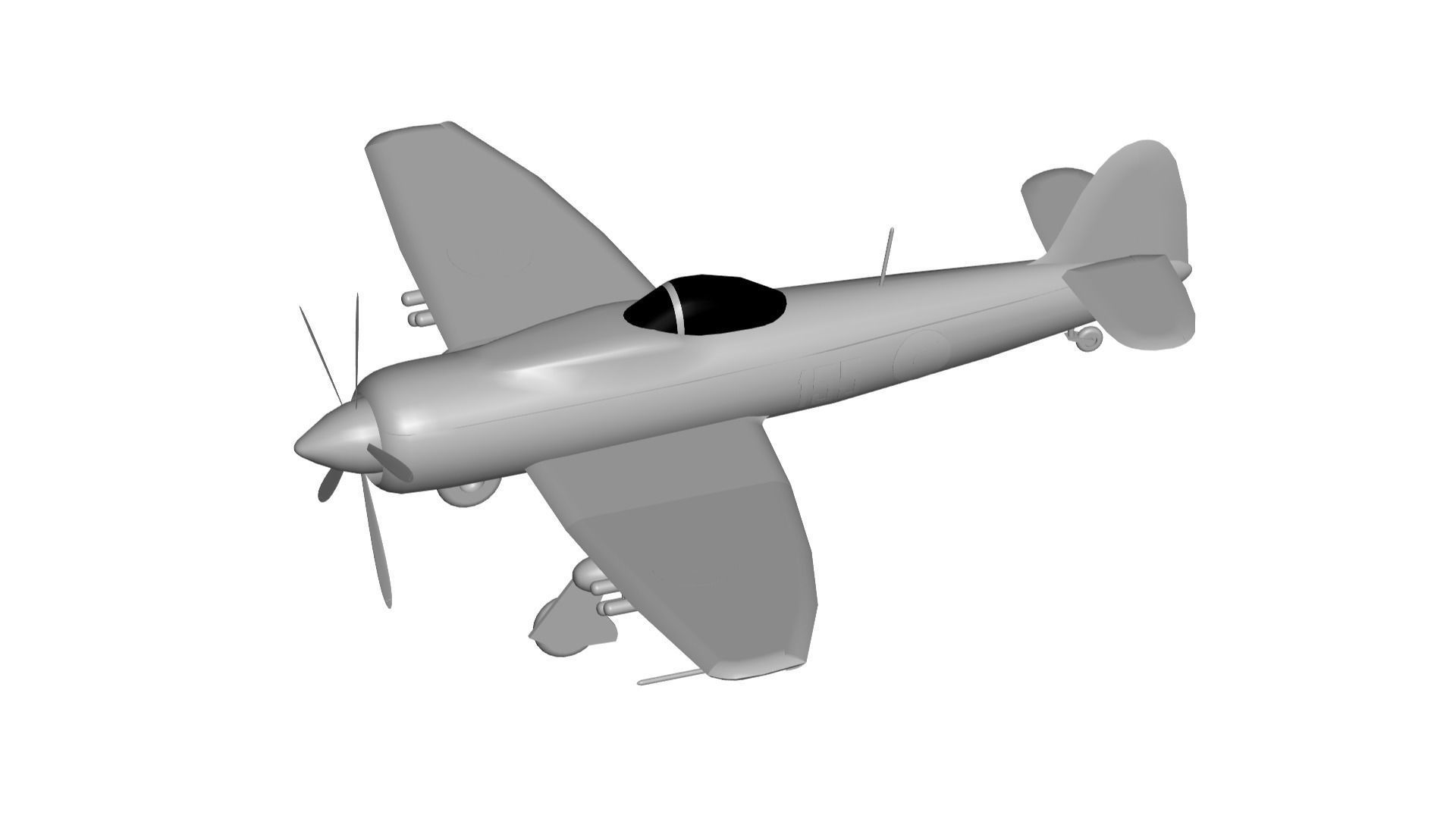 Hawker Sea Fury 3D model | CGTrader