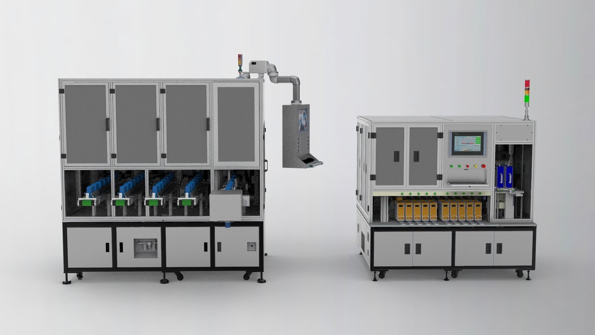 Battery Sorting Machine Assembly 3D model | CGTrader