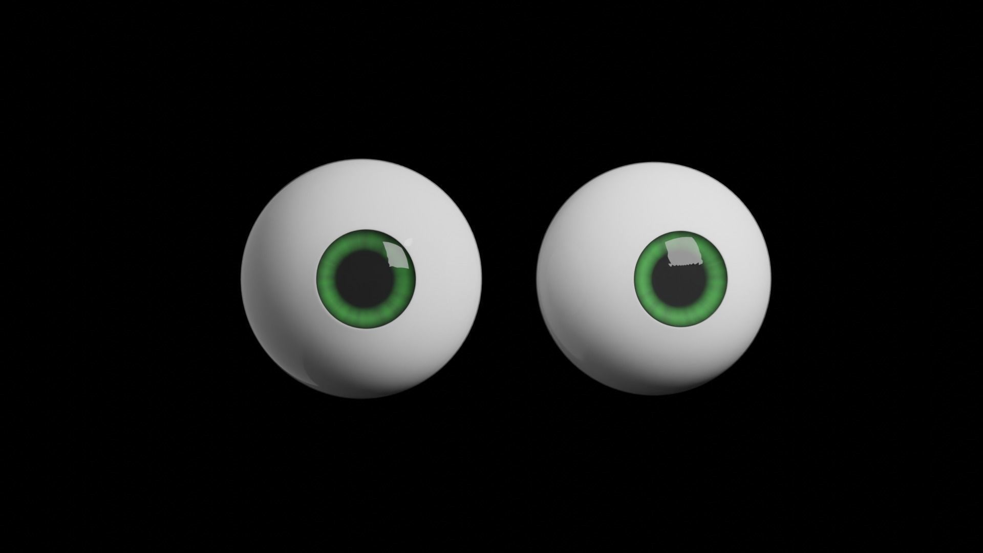 Stylized eyes 3D model | CGTrader