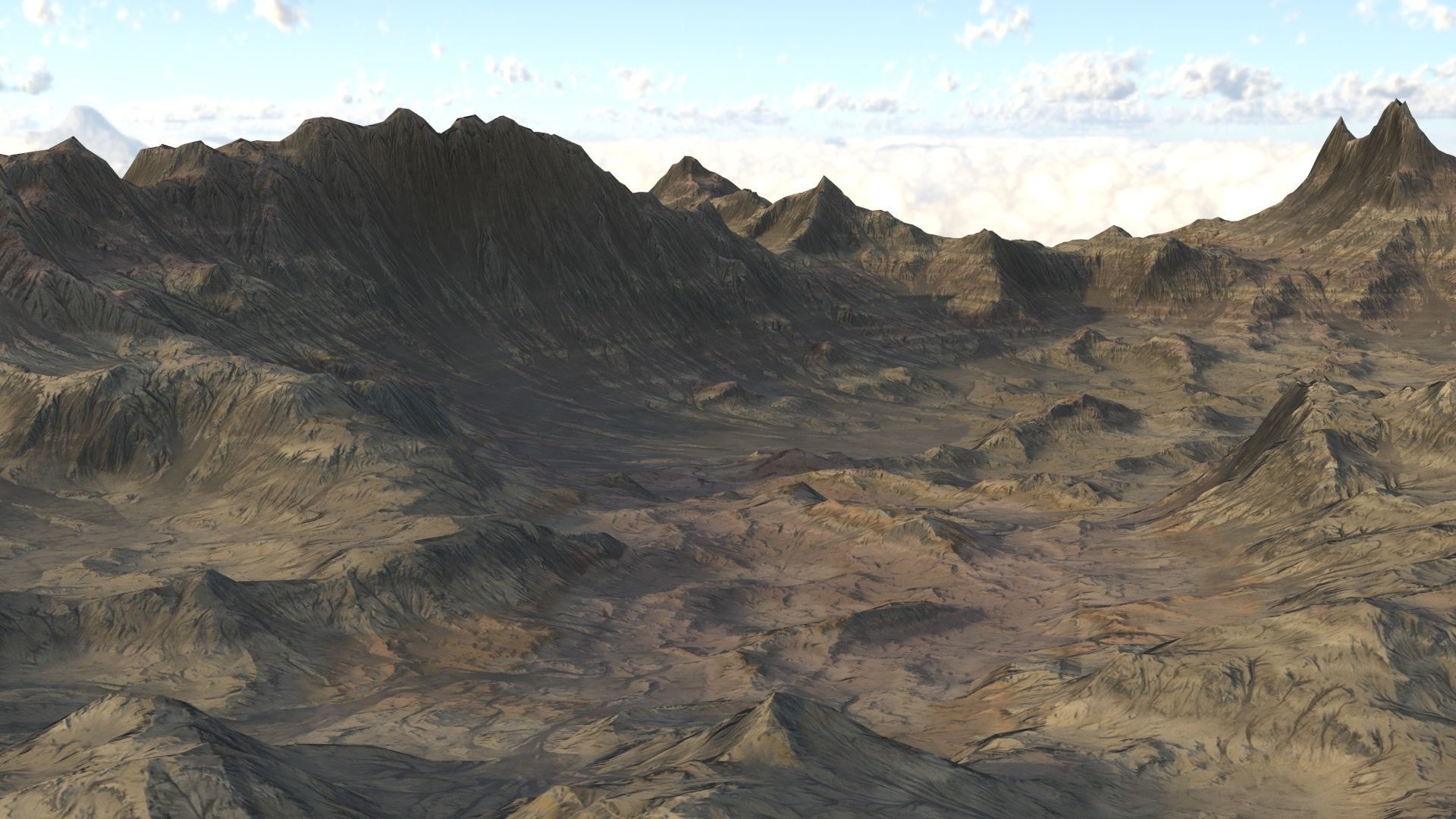 3D model Desert landscape 03 VR / AR / low-poly | CGTrader