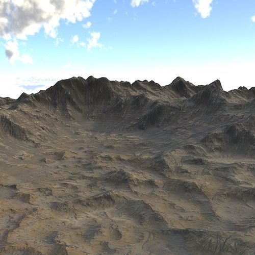 3D model Desert landscape 03 VR / AR / low-poly | CGTrader