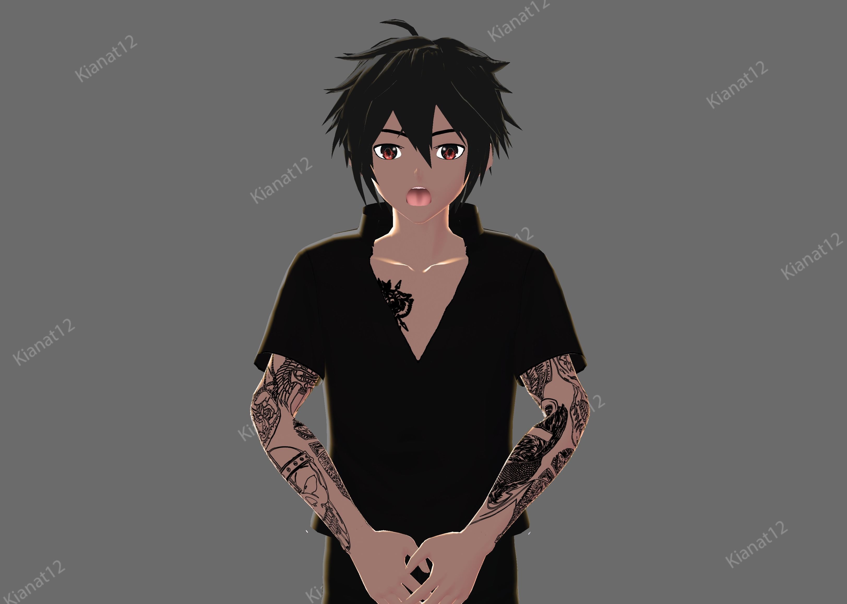 3D model 3d low poly male avatar for vrchat and for vtubing VR / AR ...