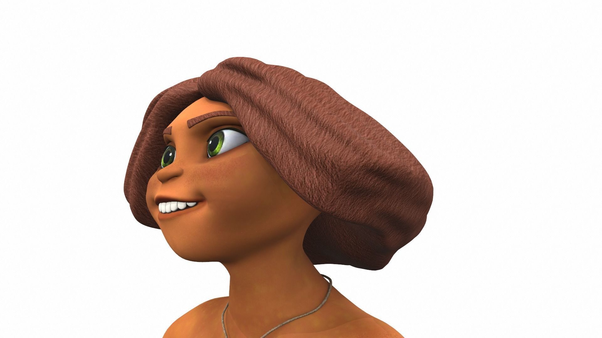 Eep Crood - female cartoon character of the Croods 3D model | CGTrader