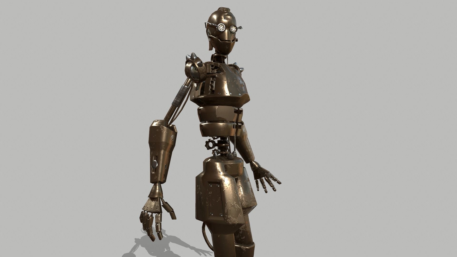 3D model Steampunk Robot VR / AR / low-poly | CGTrader