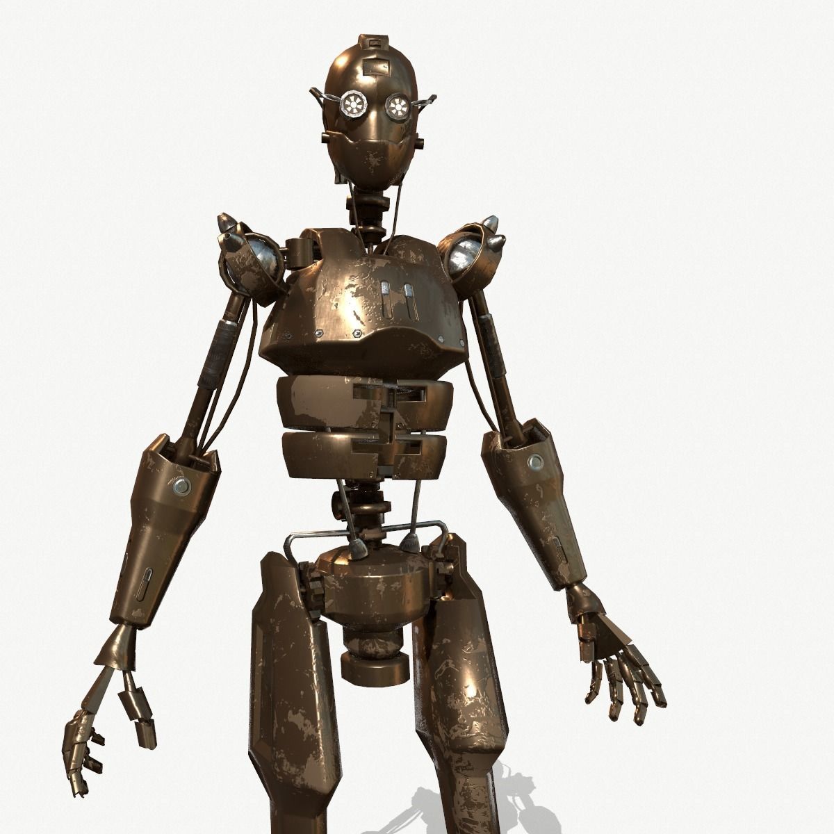 3D model Steampunk Robot VR / AR / low-poly | CGTrader