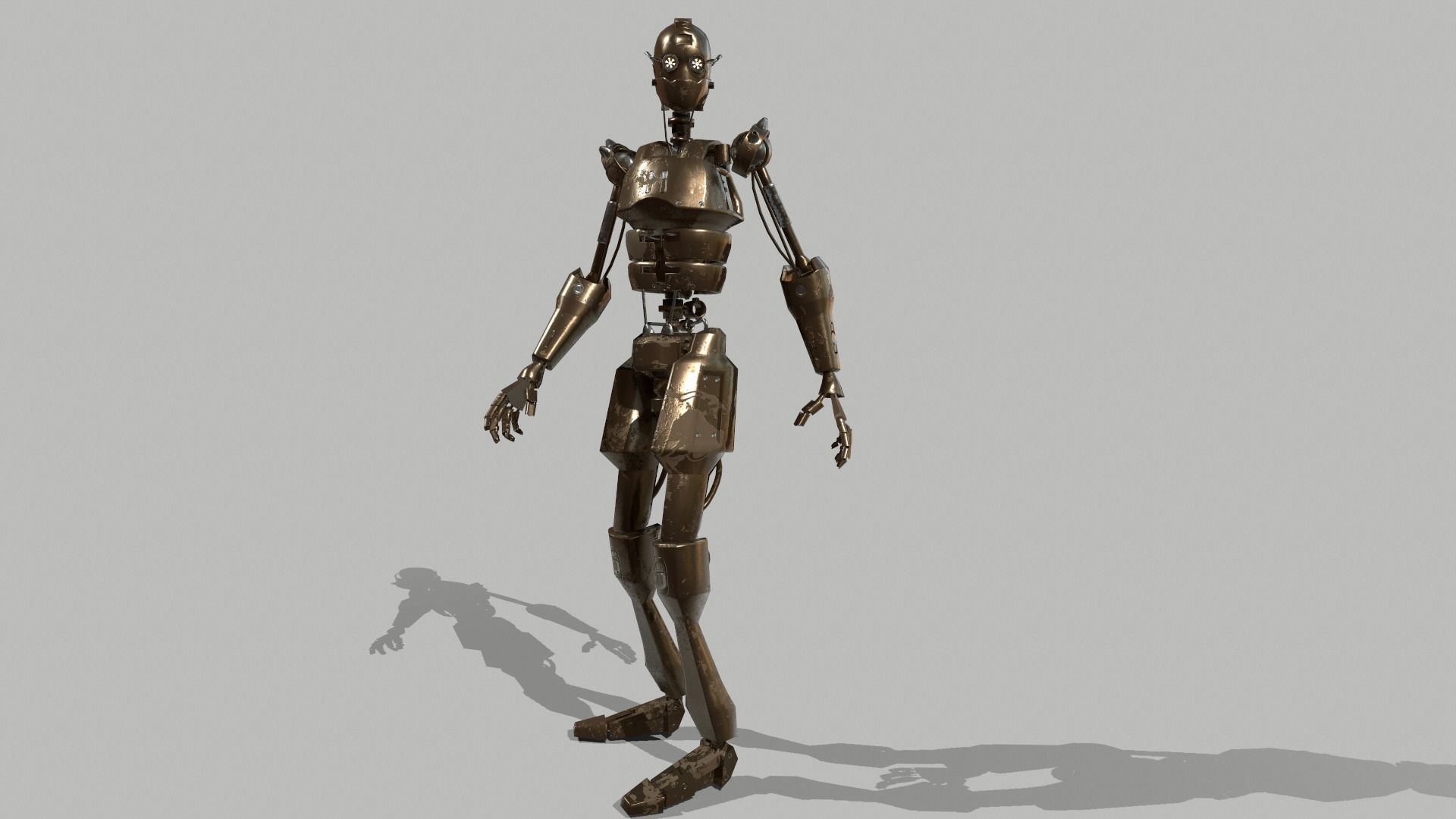 3D model Steampunk Robot VR / AR / low-poly | CGTrader
