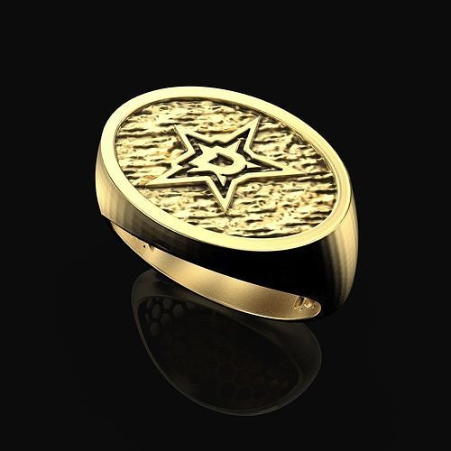 Dallas Stars Ring Fan Rings NHL Hockey Rings 3D model 3D printable ...