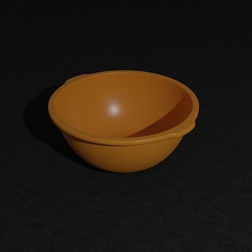 Plastic bowl free VR / AR / low-poly 3D model rigged | CGTrader