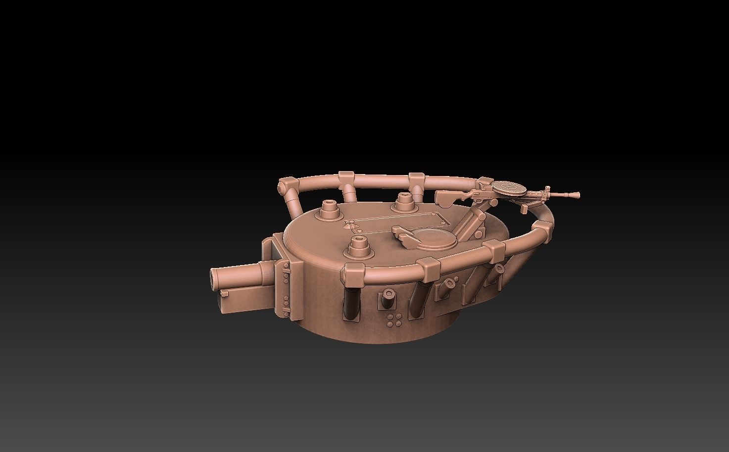 T35 Tank Turrets 3D model 3D printable | CGTrader